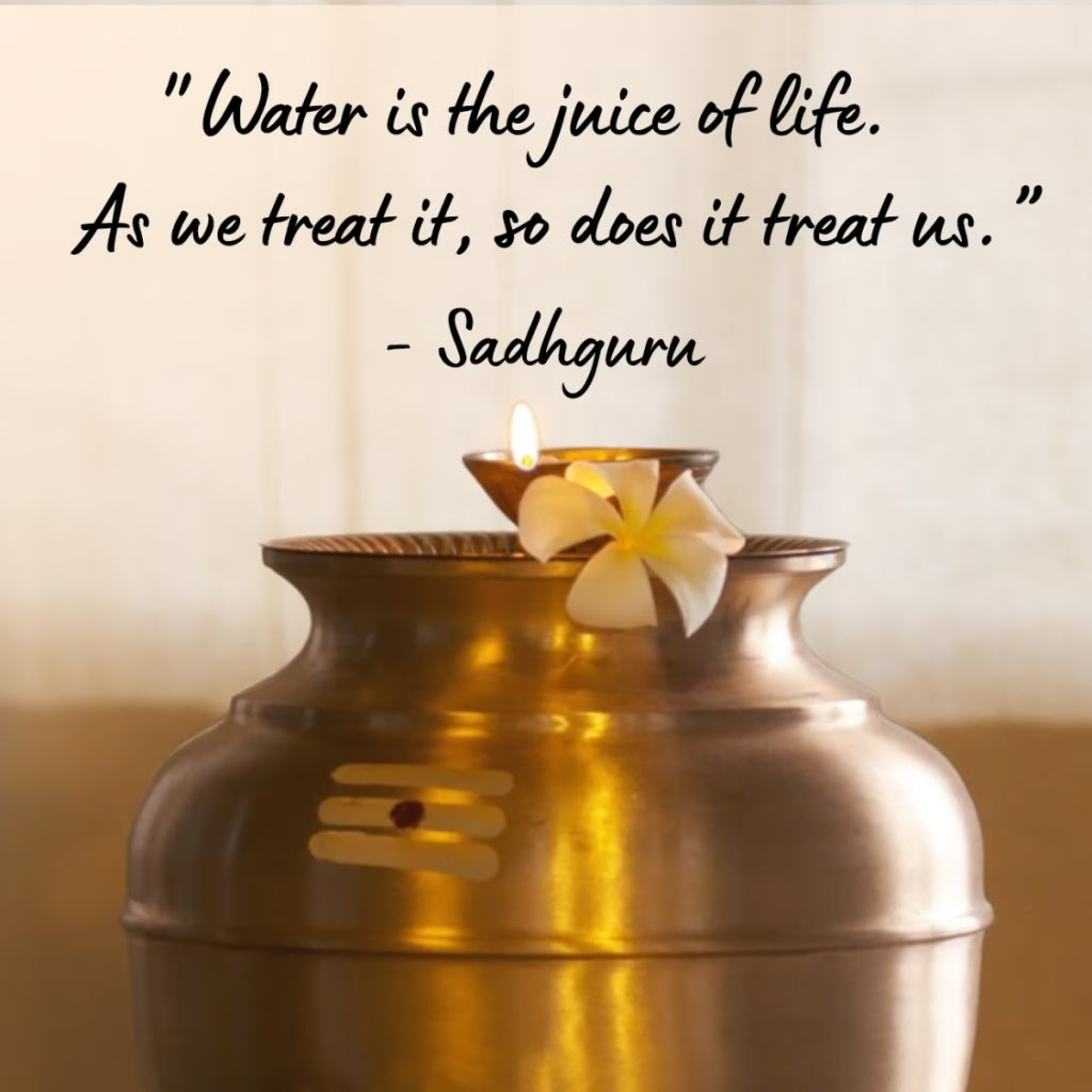 Copper Water Storage (Jeevarasam Pot), 10 Liters – Isha Life Hong Kong